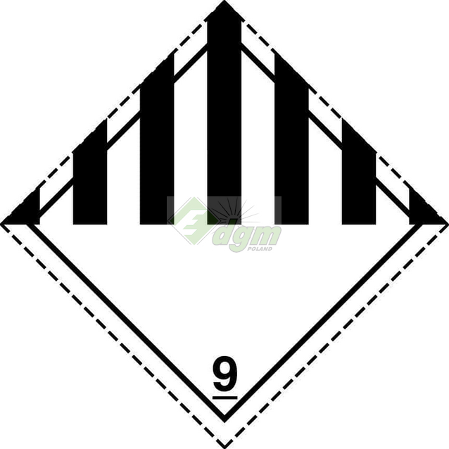 Etykieta IMO Class 9 Miscellaneous Dangerous Goods DGM Poland